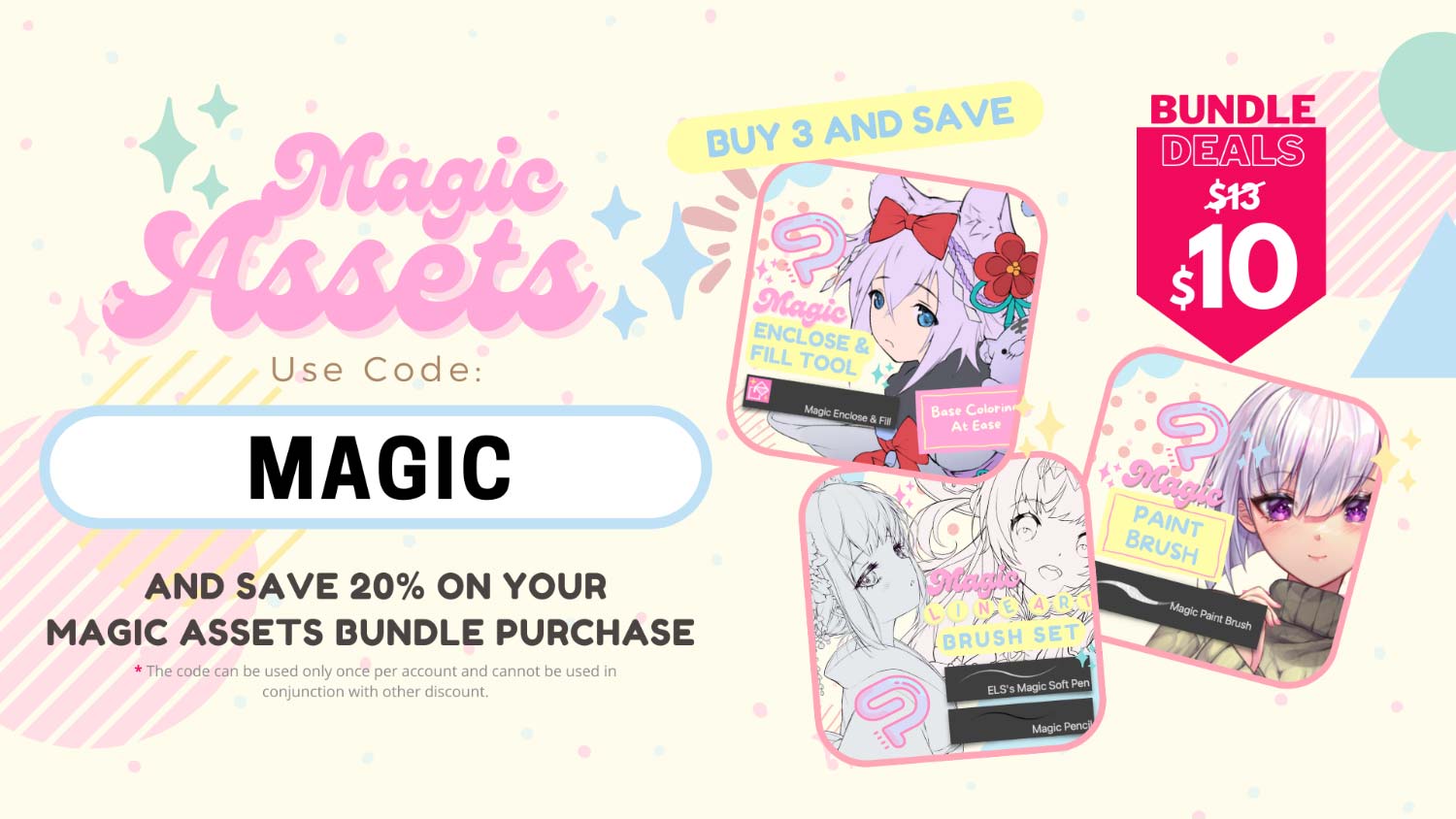 Magic Assets Bundle: Must-Have Assets for Clip Studio Paint – LUNAR ★ MIMI