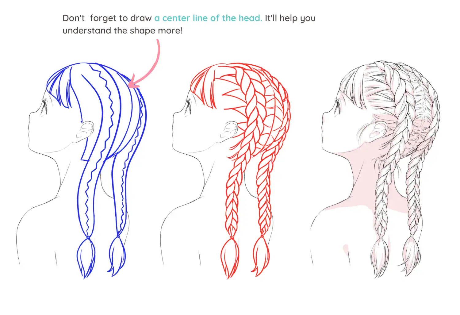 How To Draw A Little Girl With Braids How To Draw A Little Girl With Braids
