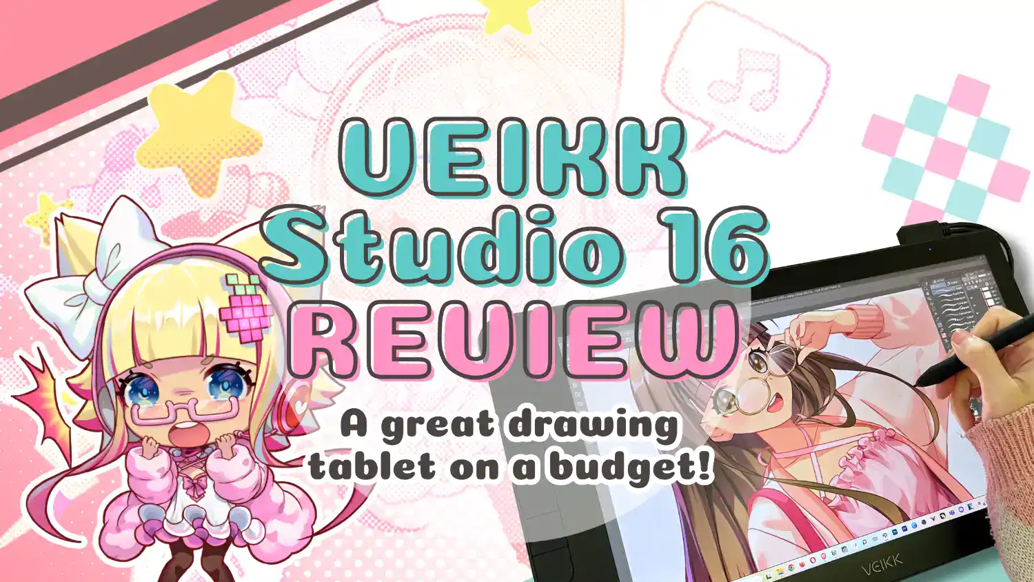 Veikk Studio 16 Review: A Great Drawing Tablet On a Budget – LUNAR ★ MIMI